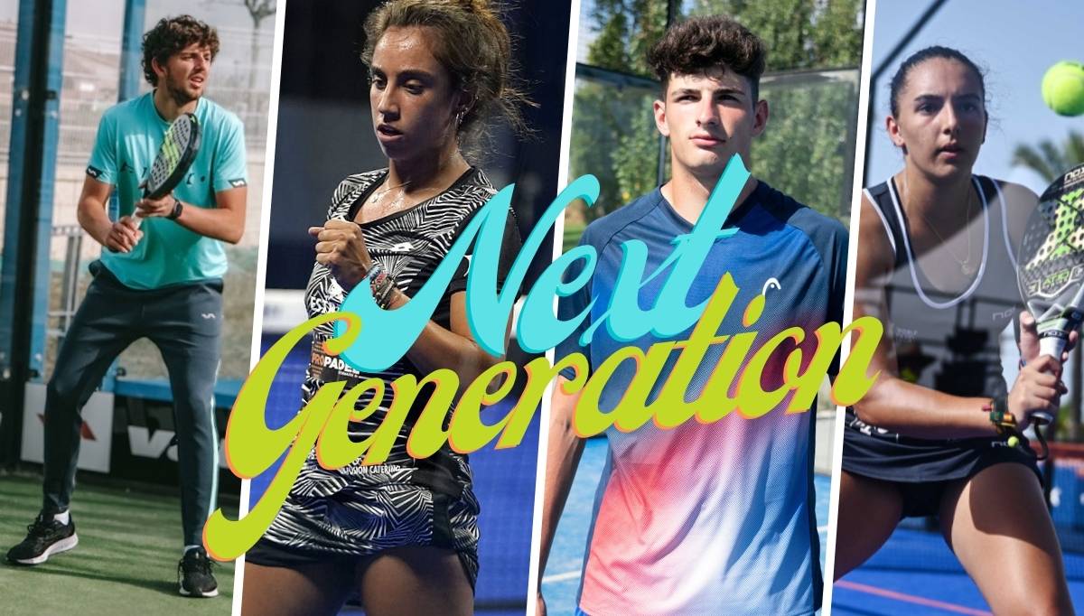 Jóvenes jugadores que aspiran a dominar el mundo del pádel
