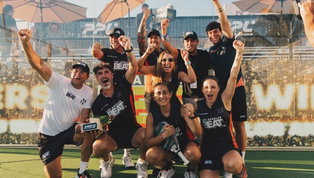 Los Angeles Beat, winners of the Pro Padel League Event 2