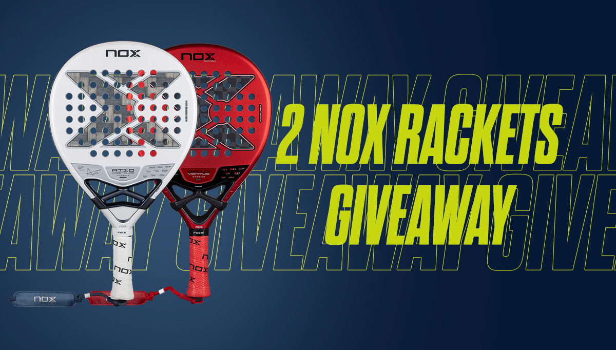 Enter our giveaway for 2 NOX padel rackets!